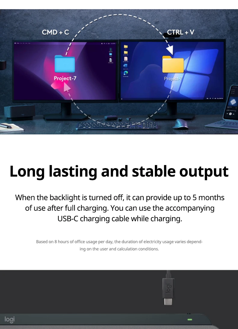 Logitech MX Keys S Wireless Keyboard Dual Mode Backlight Rechargeable ...