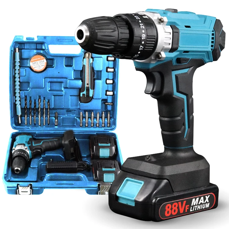 High Quality 20v Cordless Power Wireless Drill Electric Drill Machine ...