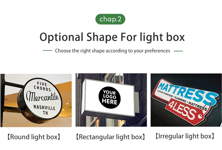 Led Lightbox Light Box Sign Letter Acrylic Fabric Round Luminous ...