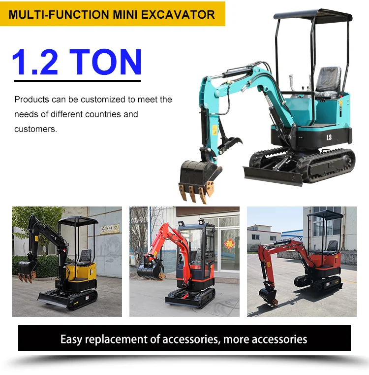 Construction Engineering Se08 800kg 0.8 Ton Excavator Kubota Engine Mini Pelle Micro Digger ...