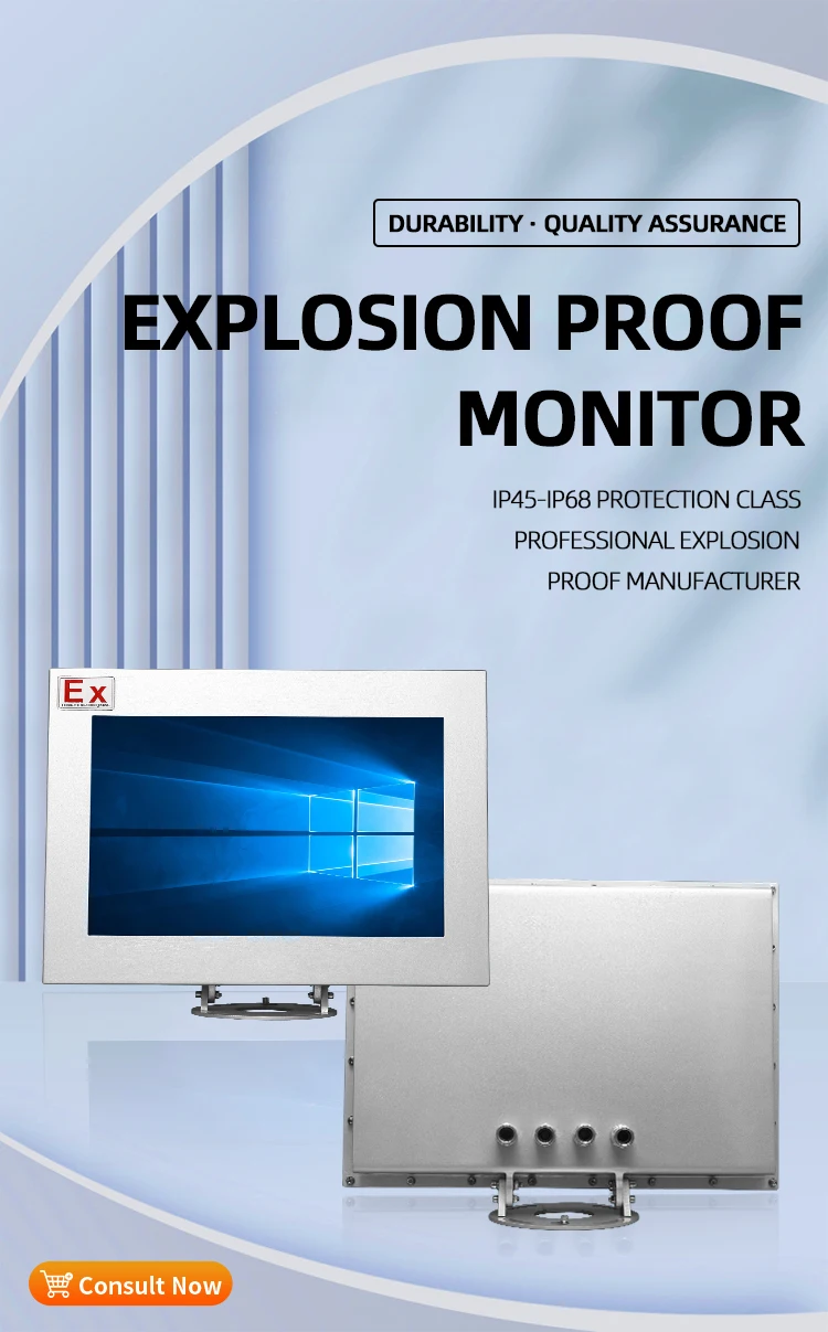 Explosion Proof Industry Touch Screen Monitor 15 Inch Ip65 Full ...
