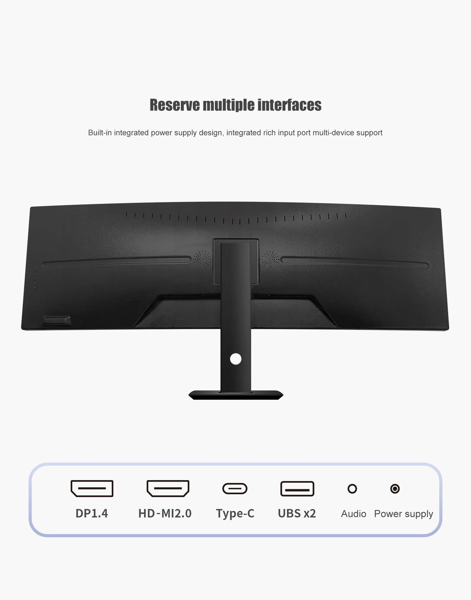 OEM 5120*1440 LCD Gaming Monitor - 1ms, 60hz, Curved 49 Inch