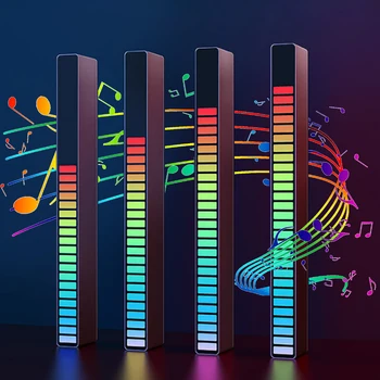 Voice-activated Rgb Color Rhythm Recognition Light Car Atmosphere Lamp ...