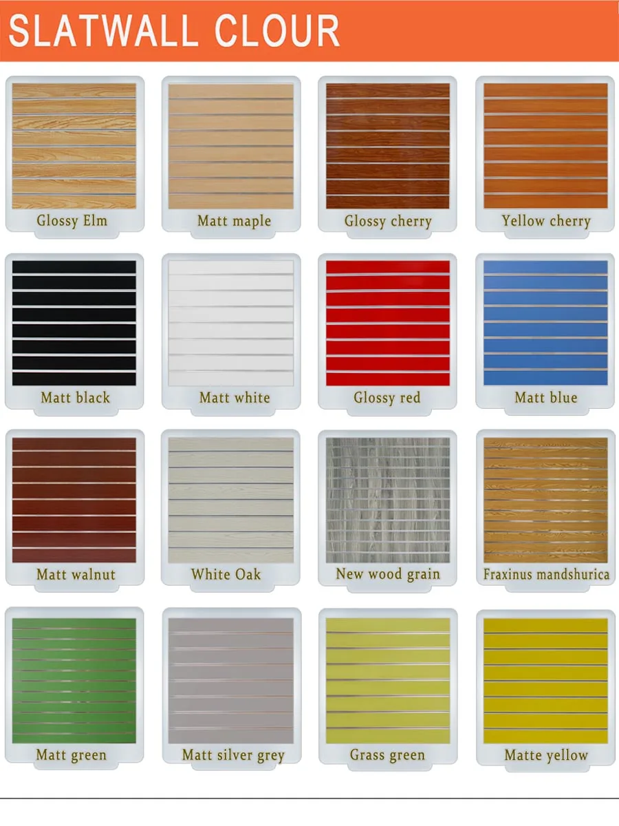 Custom Wood Grain Slat Wall Sheet Slot Wall Display Slotwall Garage ...