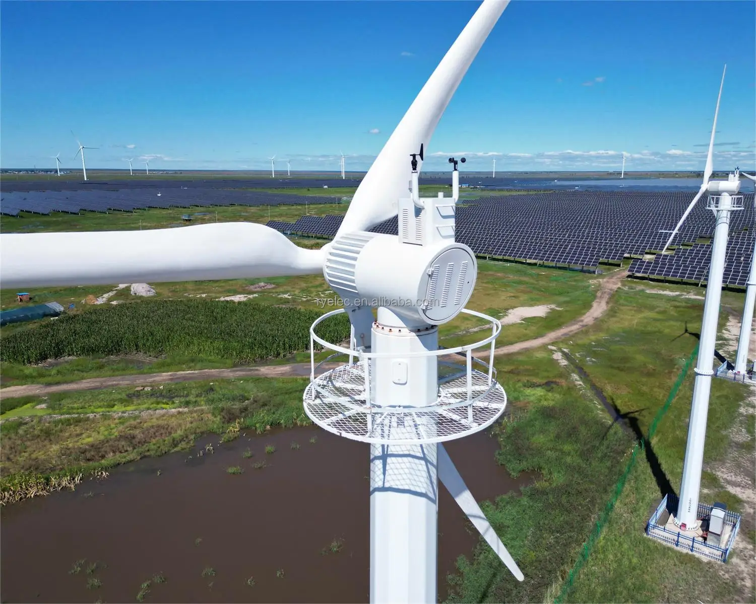 RY 500kw Wind Turbine 200kw 100kw 80kw 50kw Alternator Generator 380V ...