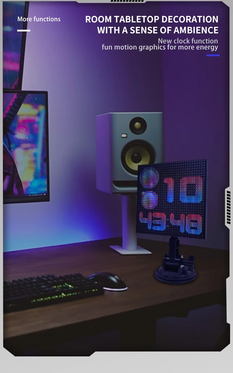 LED Digital Screen Sign Car Rear Window LED Light Display