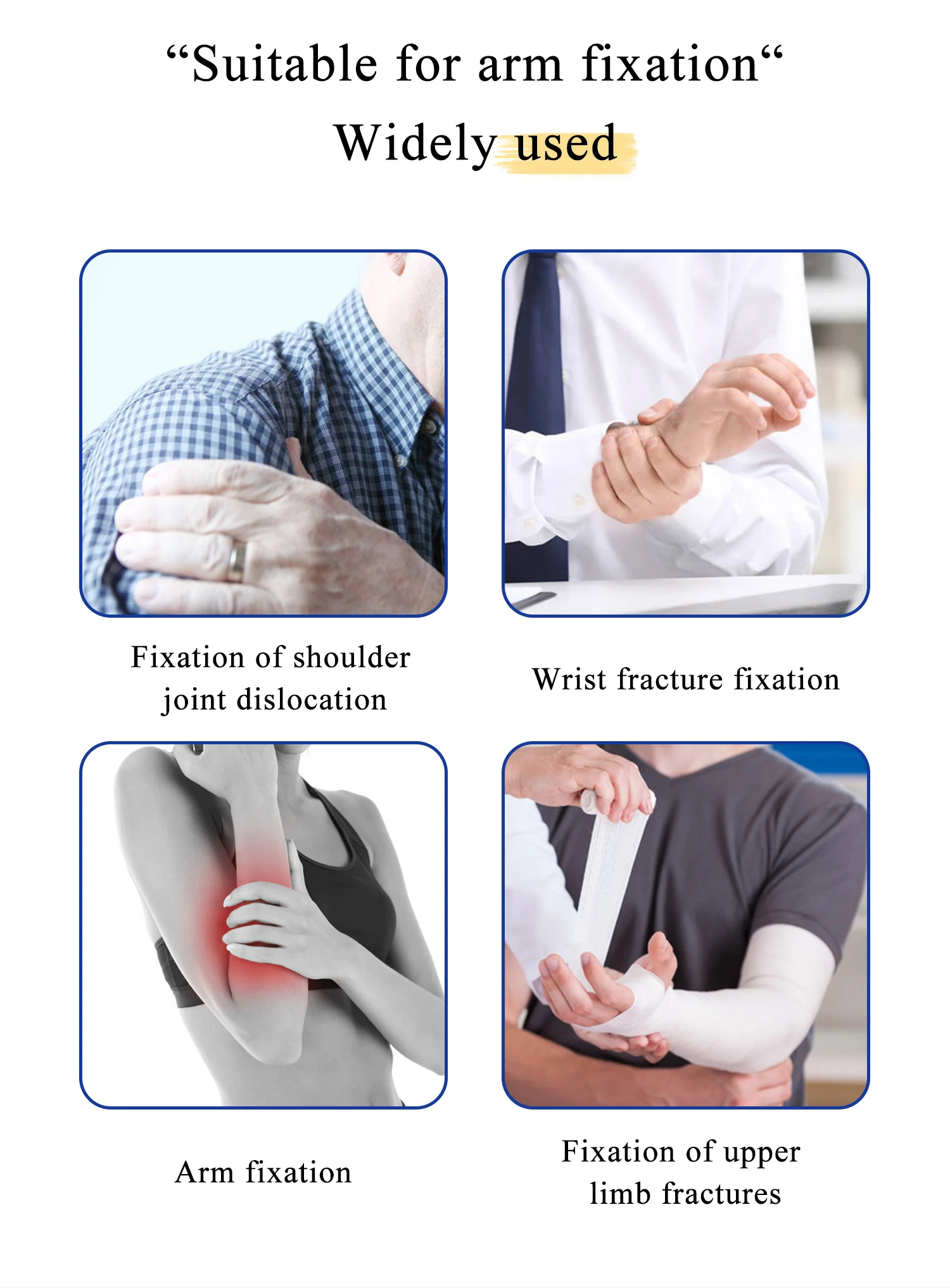 Shoulder Neck Wrist Brace Fracture Dislocation Shoulder Sprain Fixation ...