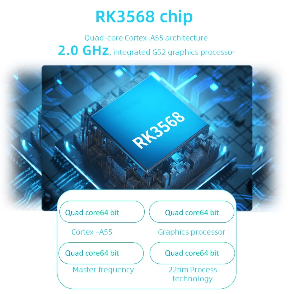 Rockchip Rk3568 Motherboard Dual Ethernet Sbc Linux Android Development Board Sbc Single Board ...