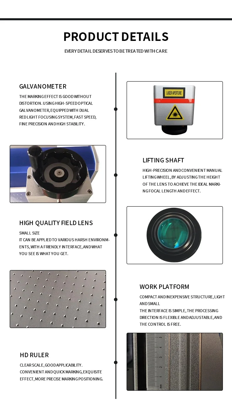 Auto Focus 3D Dynamic Mopa 60W Fiber Marking Machine M7 JPT 60W