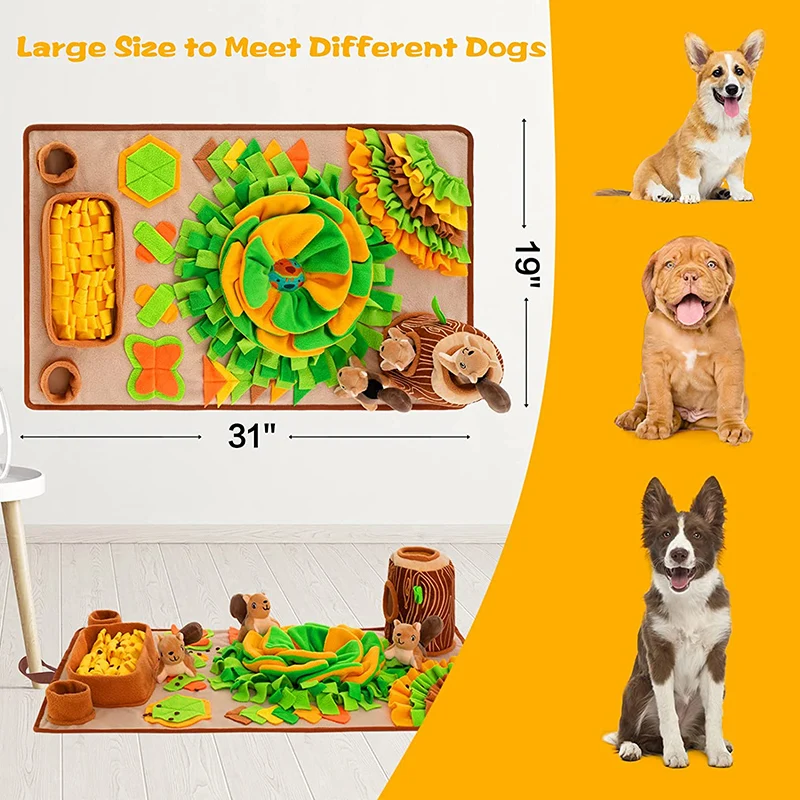 Custom Interactive Dog Puzzle Mat For Training Dog Feeding Mat Sniffing ...