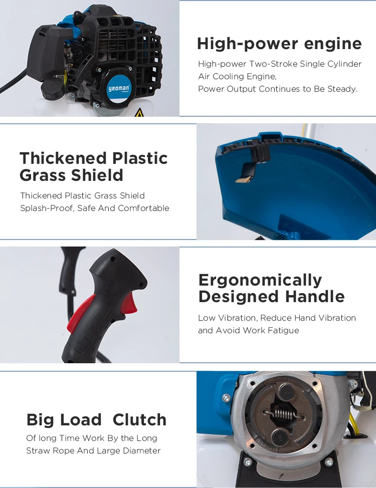 Yeoman 2024 New Listing Weed Grass Cutter Machine Petrol 2- Stroke ...