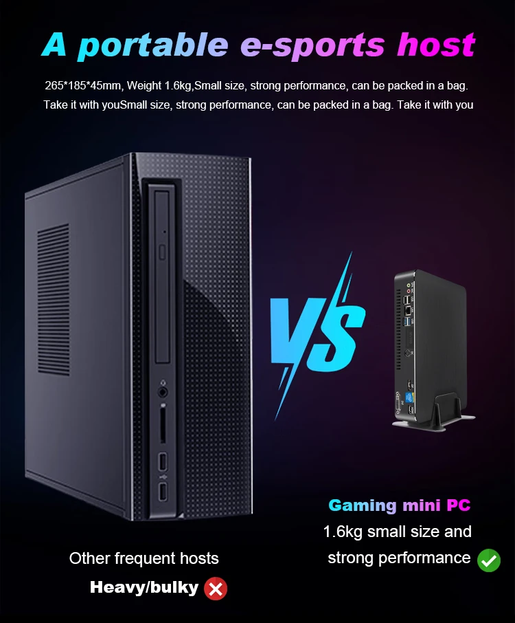 GTX1650 Desktop Mini Computer - Powerful I3 to I9 Barebone