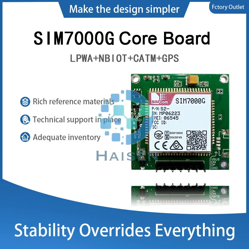 HAISEN Original SIMCOM SIM7000G Development Board LPWA+NBIOT+CATM+GPS