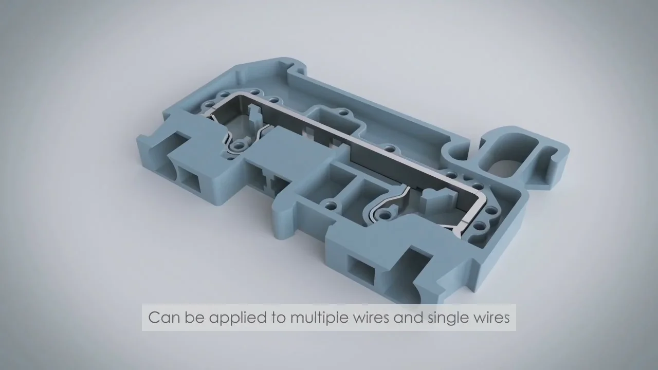 Din Rail Spring Connection Terminal Jut3-2.5 Wire Connector - Buy Din ...