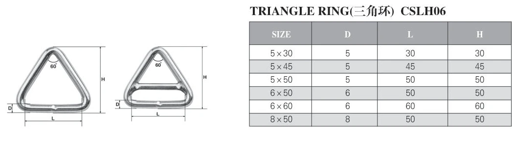 304 Triangle Ring Stainless Steel 316 Triangle Ring D Ring - Buy ...