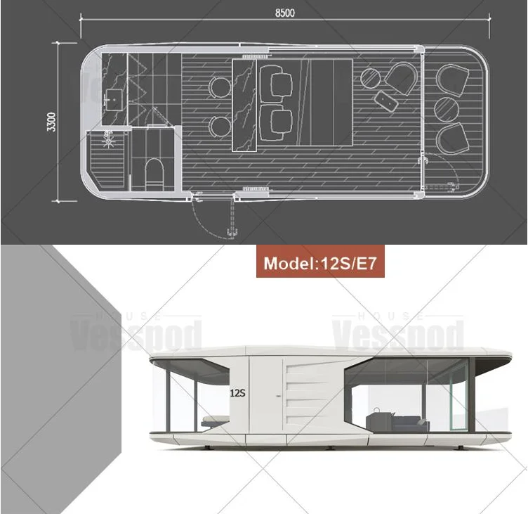 Customized Vesspod E5 E7 Prefab House for Hotels | Durable Steel ...