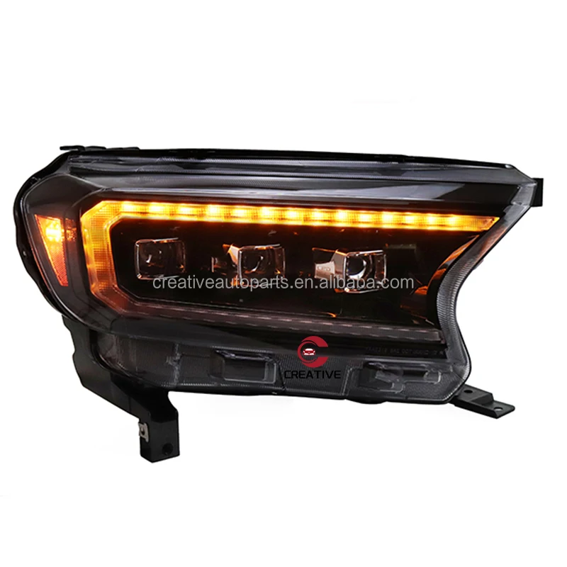 For Ford Ranger T6 T7 Everest Full LED Front Lamp Head Lights Assembly ...