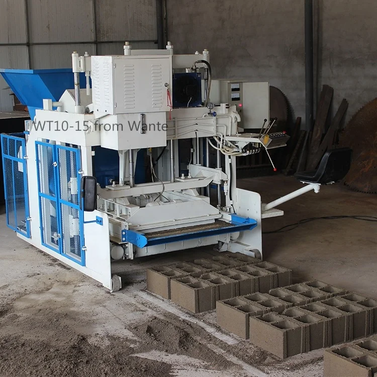 Wt10-15 Mobile Egg Laying Brick Machinery Interlocking Concrete Moving ...