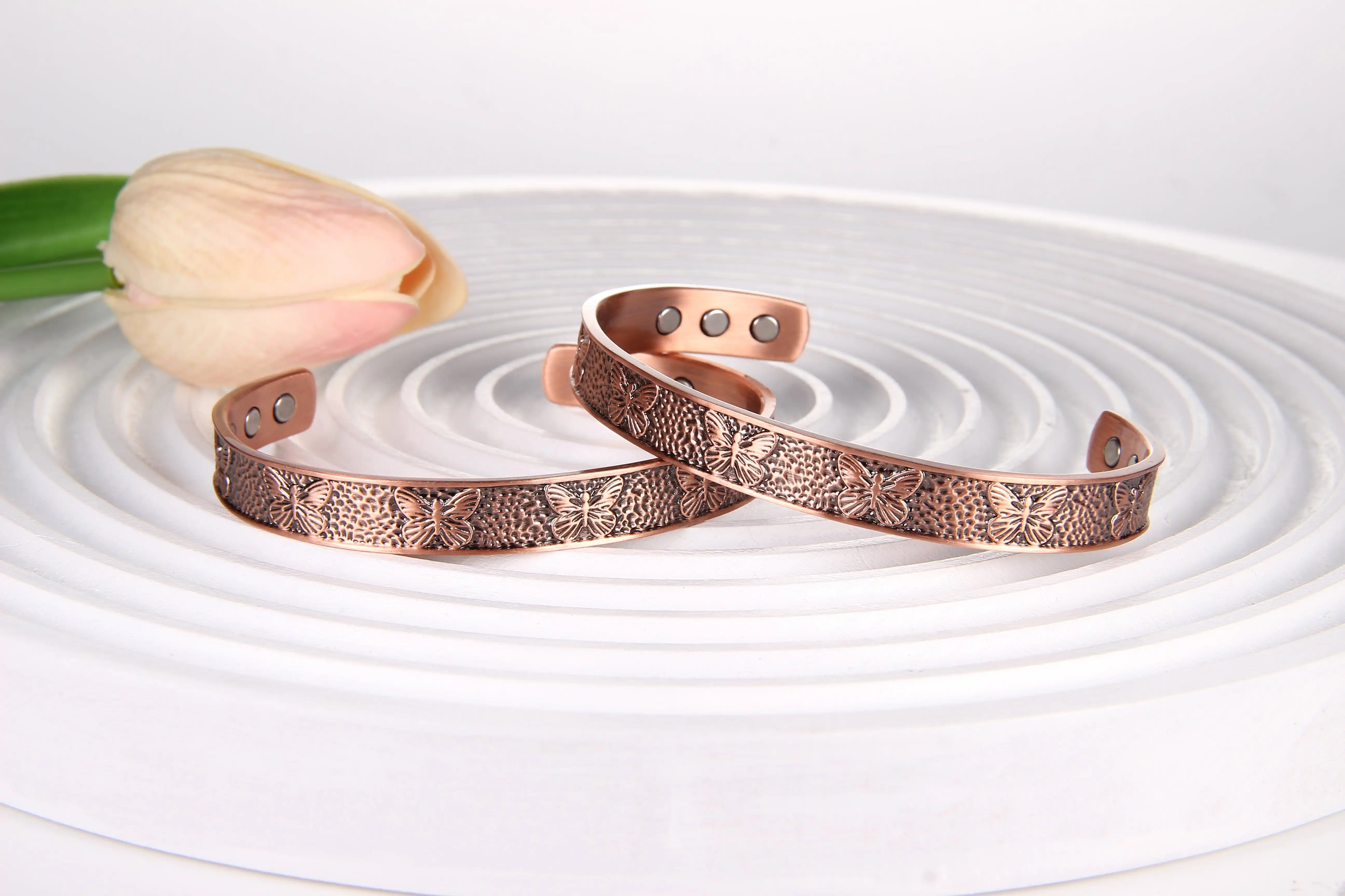 Solid Copper Bracelets for Arthritis - Healing Cuff Bangles