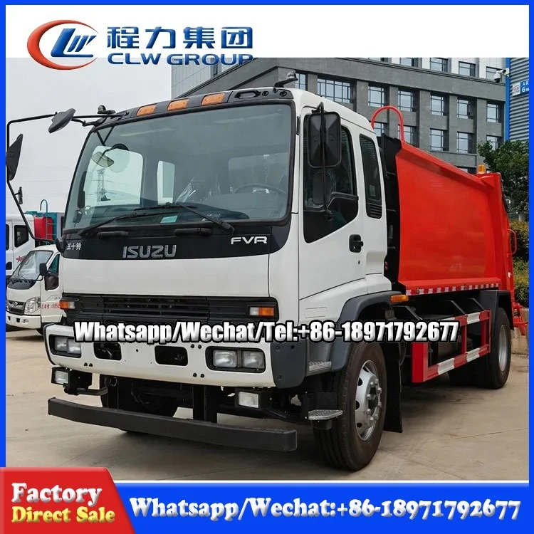 Isuzu Fvr 15cbm Compactor Garbage Truck 4x2 Refuse Garbage Compactor ...