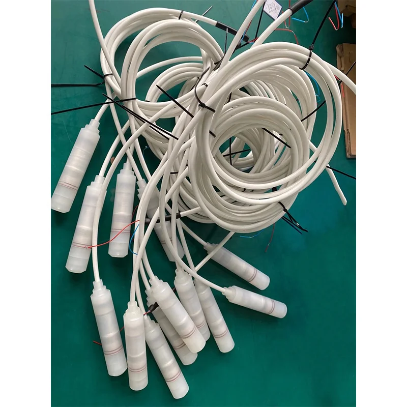 hydrostatic sea water level sensor 4-20ma ptfe probe anti corrosive ...