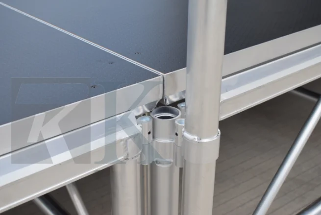Interlocking deck aluminum stage portable outdoor concert telescopic ...