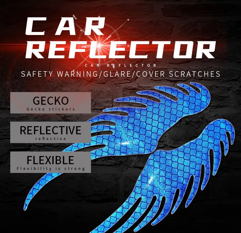 Factory Custom Logo Car Wing Sticker Personalized Reflective Safety Warning Stickers for Cars ...