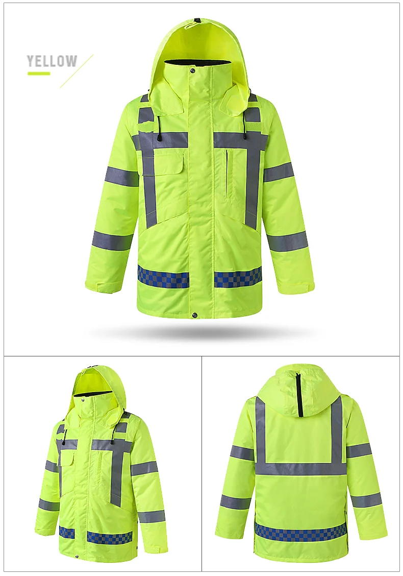 Wholesale Traffic On Duty Engineer Reflective Work Winter Bomber Safety ...