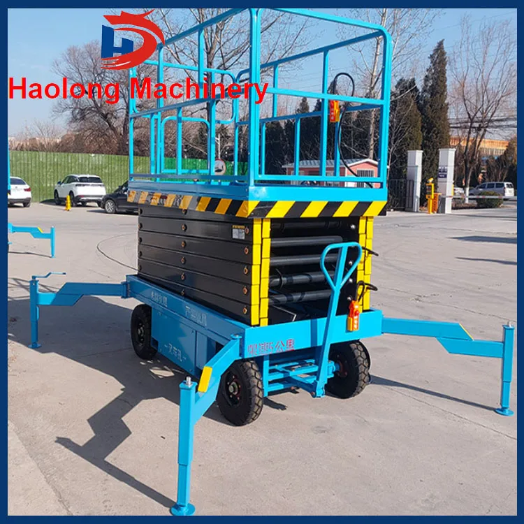 Self Walking Lifting Platform Electric Scissor Type Operation Climbing ...