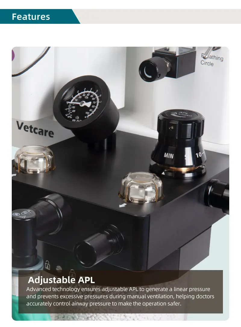 Multifunctional Veterinary Anesthesia Machine With Isoflurane Vaporizer ...