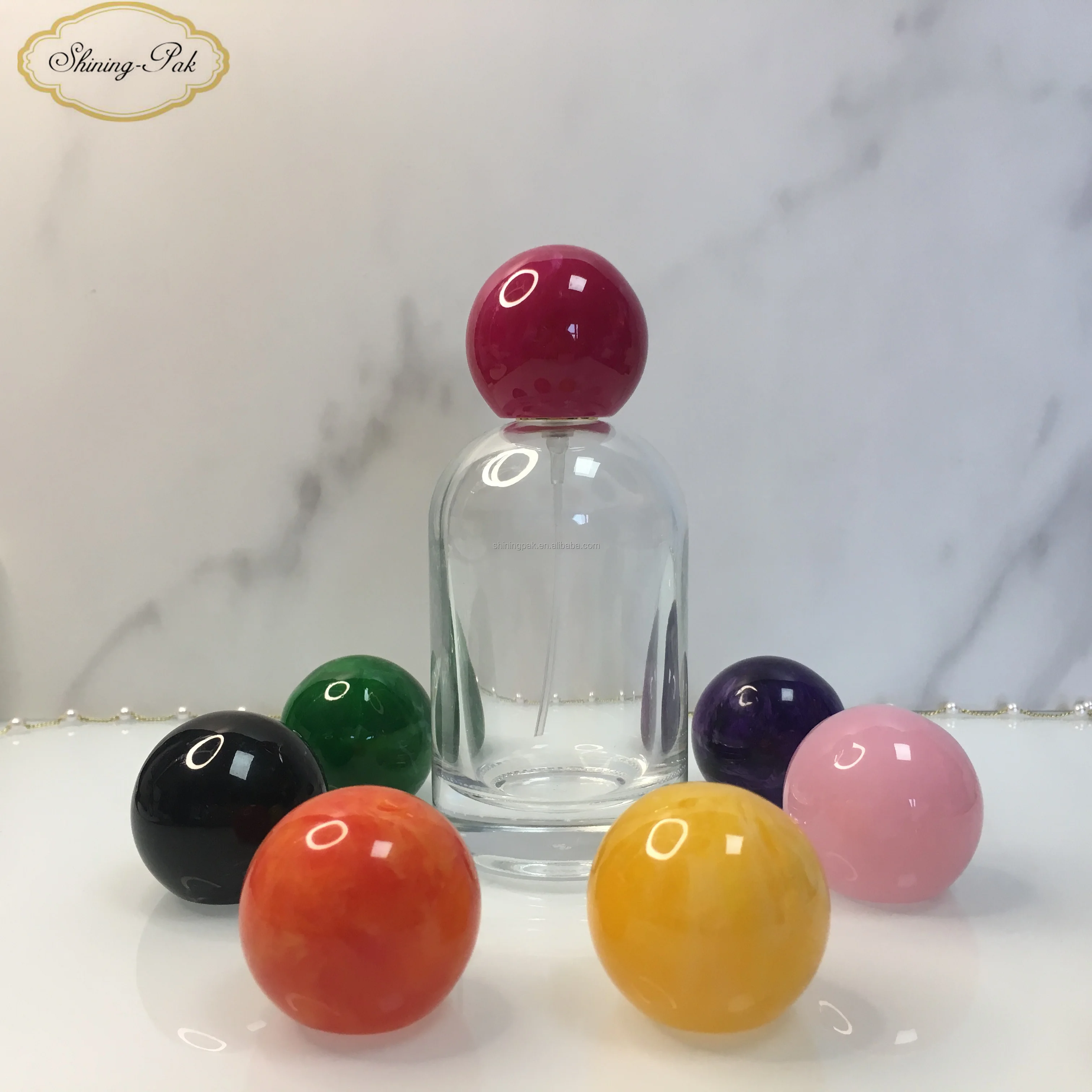 Wholesale Custom Ball Round Resin Sphere Perfume Caps