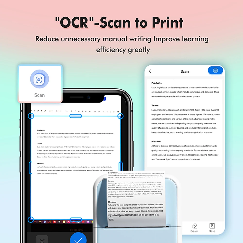 Tik Tok Ama Zon Portable Thermal Mini Printer Paper Photo Pocket Bt ...