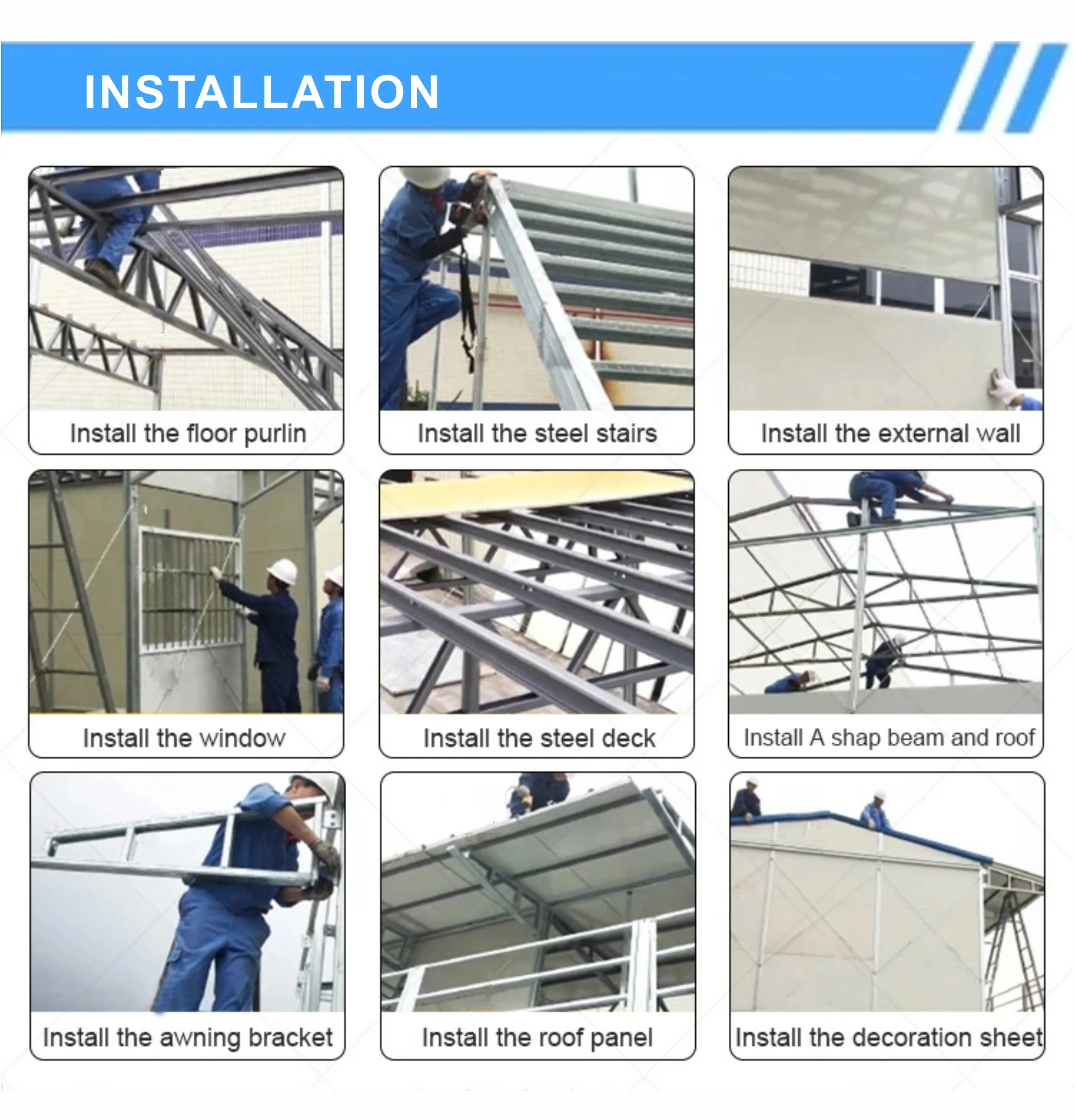 Light Steel Frame Apartment Building Modular Steel Structure Prefab K T ...