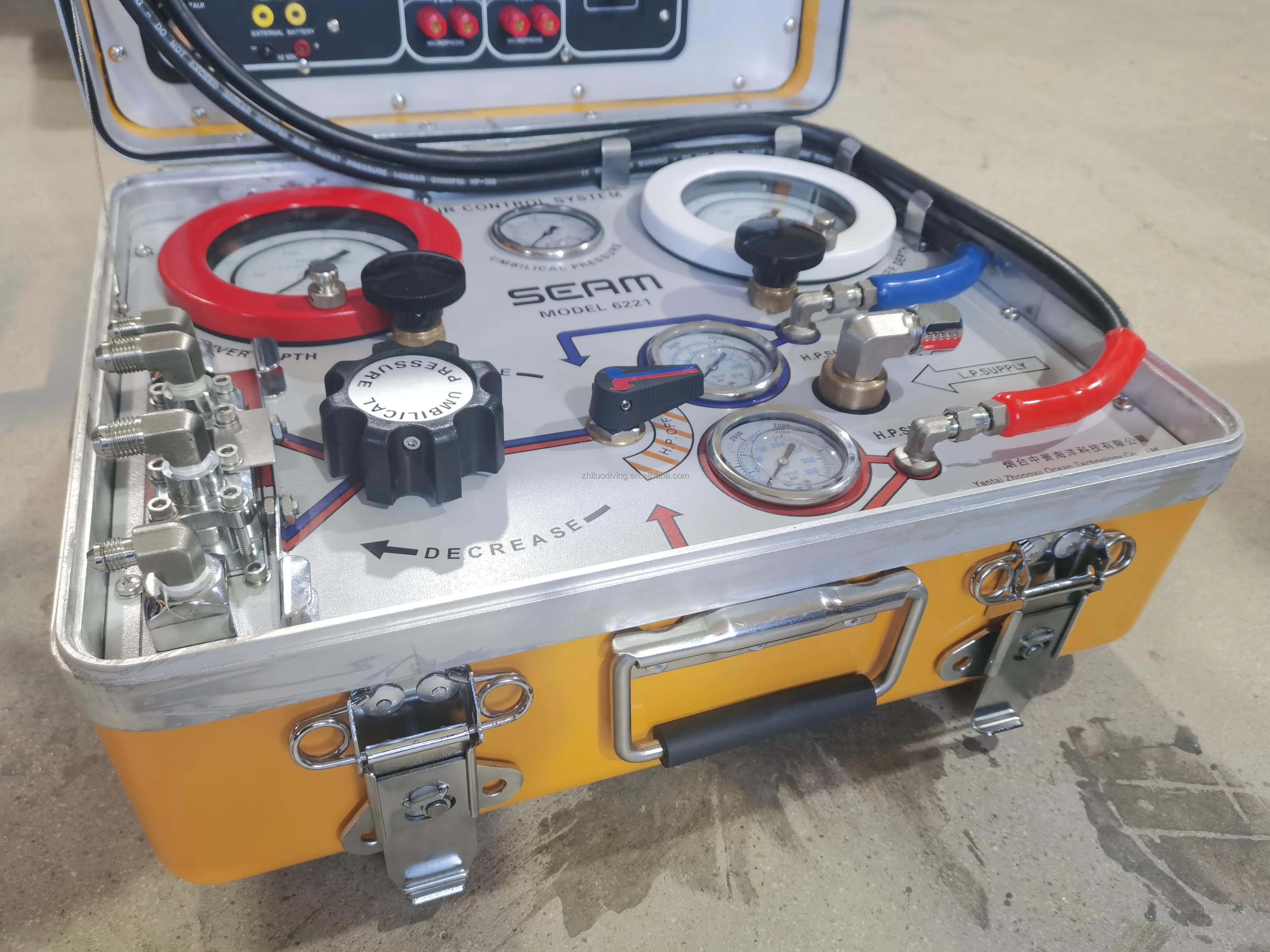 Diver Air Dive Control Panel - Professional Commercial Diving