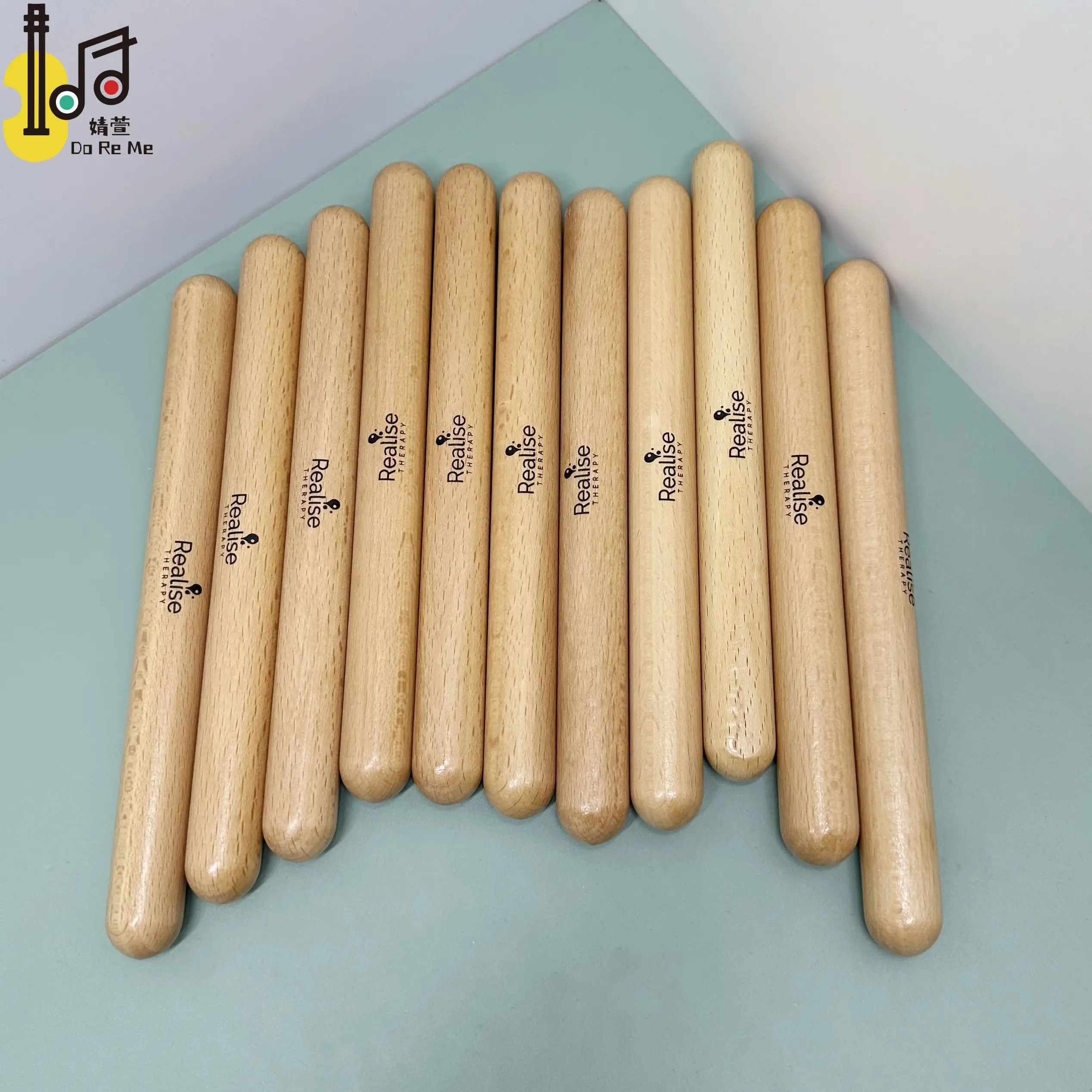 8inch Rhythem Stick Wood Claves Orff Wooden Material Musical Instrument ...