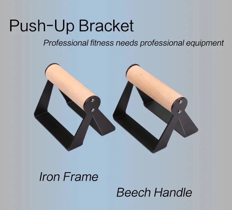 Wood-push-up-bars-parallettes-home-gym-fitness-portable-exercise ...