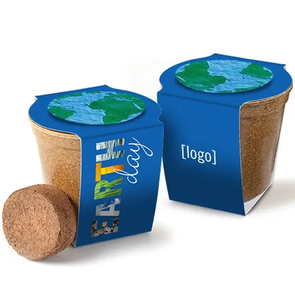 Custom Mini Plantable Paper Planting Kit With Biodegradable Pot And ...