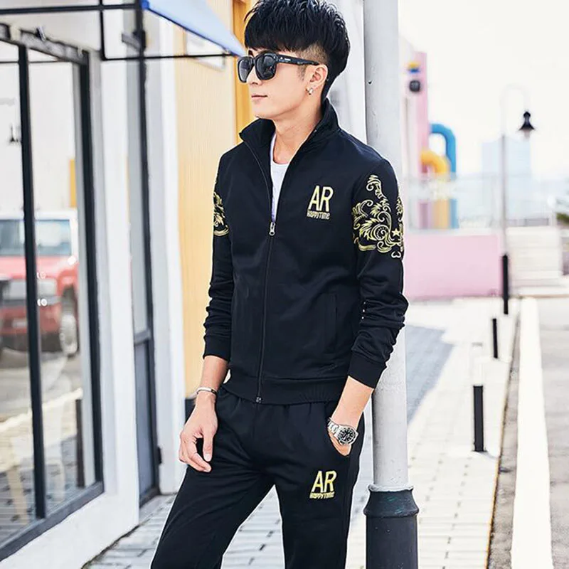 Men's Tracksuit Sportswear Sets for Spring Autumn Casual