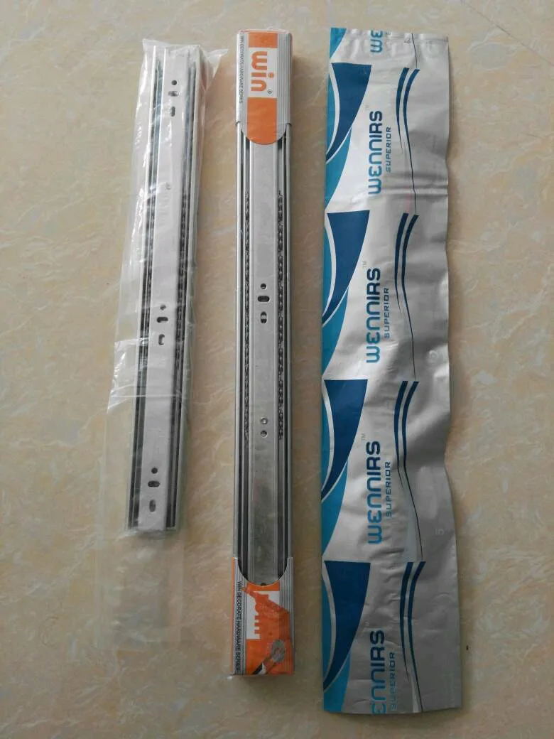 45mm Stainless Steel Drawer Slider Cabinet Telescopic Channel Heavy ...
