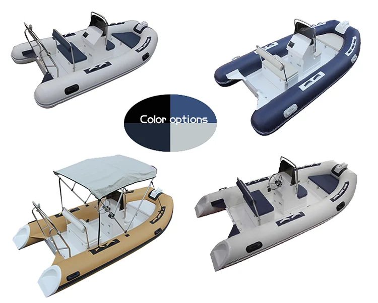 Rowing Dinghy 13ft Rib390 - Durable & Ultralight Fiberglass RIB Boat