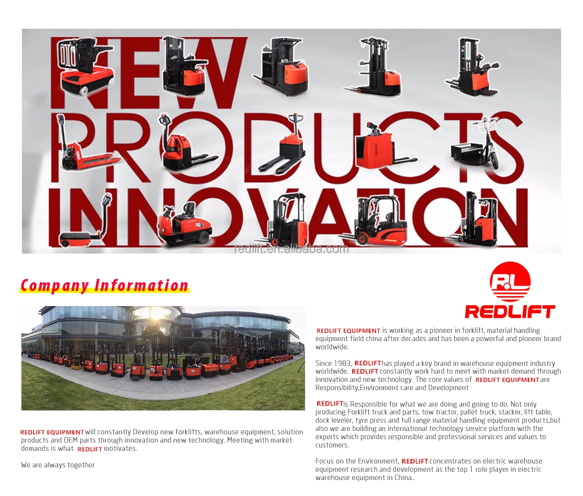 RED-LIFT 3ton Truck Electric Pallet Truck with Smart Handle with CE ISO ...