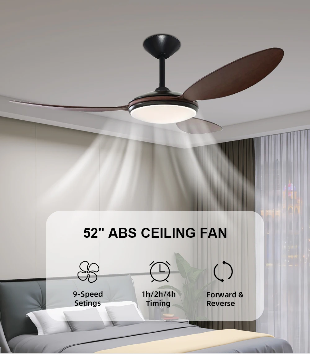 Copper Motor 220v Abs Blade Antique Ceiling Fan Modern Remote Control ...