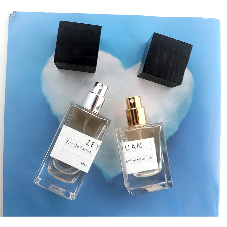 Luxury Perfumed Bottles - Classic Glass with Black Lid