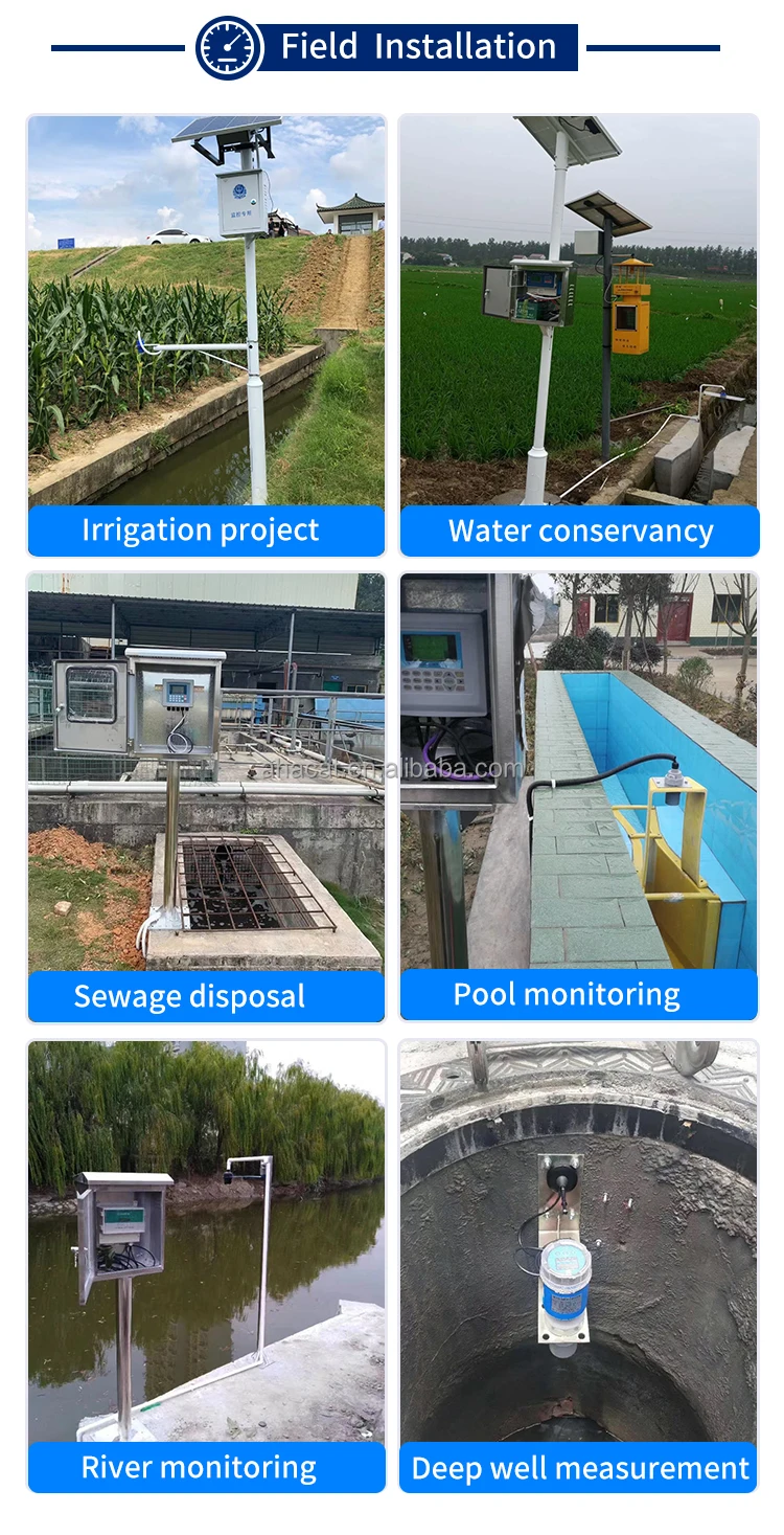 Granary Silo Grain Level Measurement Ultrasonic Level Meter Gauge 420ma ...