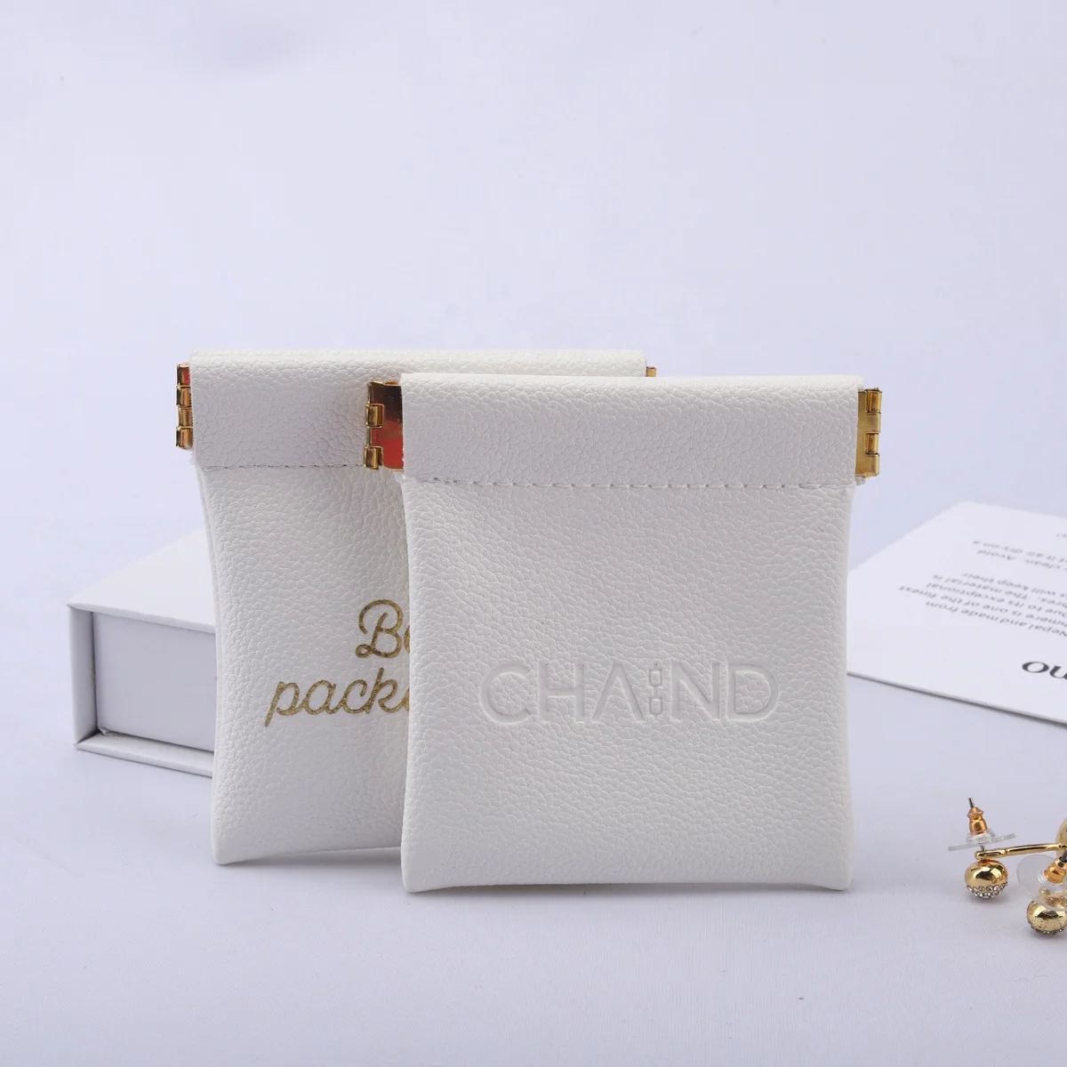 Custom Emboss Logo Mini Coin Purse - Perfect Gift Pouch