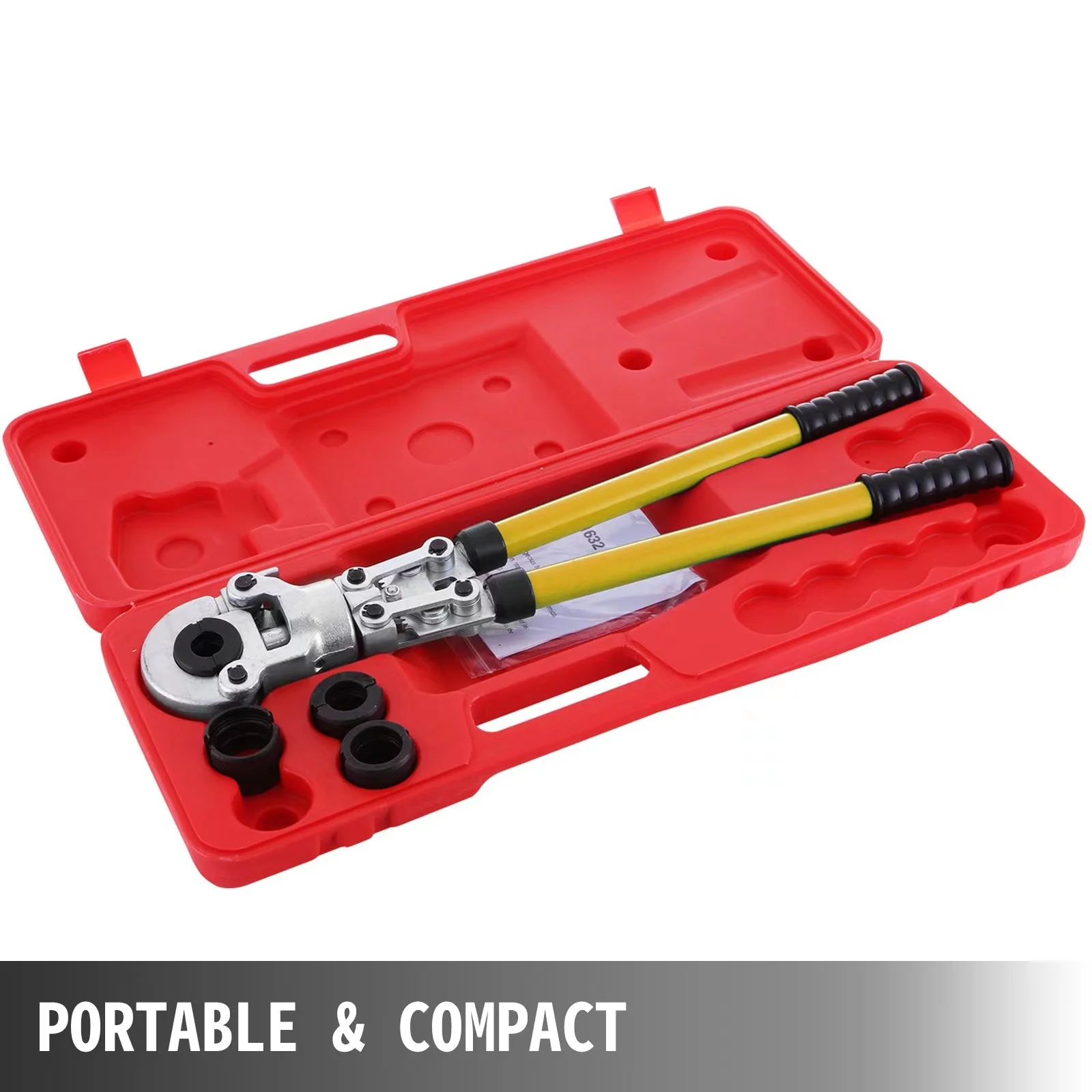 1/2 ", 3/4", 1 "조가있는 ProPress 유압 압착 도구 키트-좁은 공간 및 티 피팅을 위한 소형 구리 파이프 ...