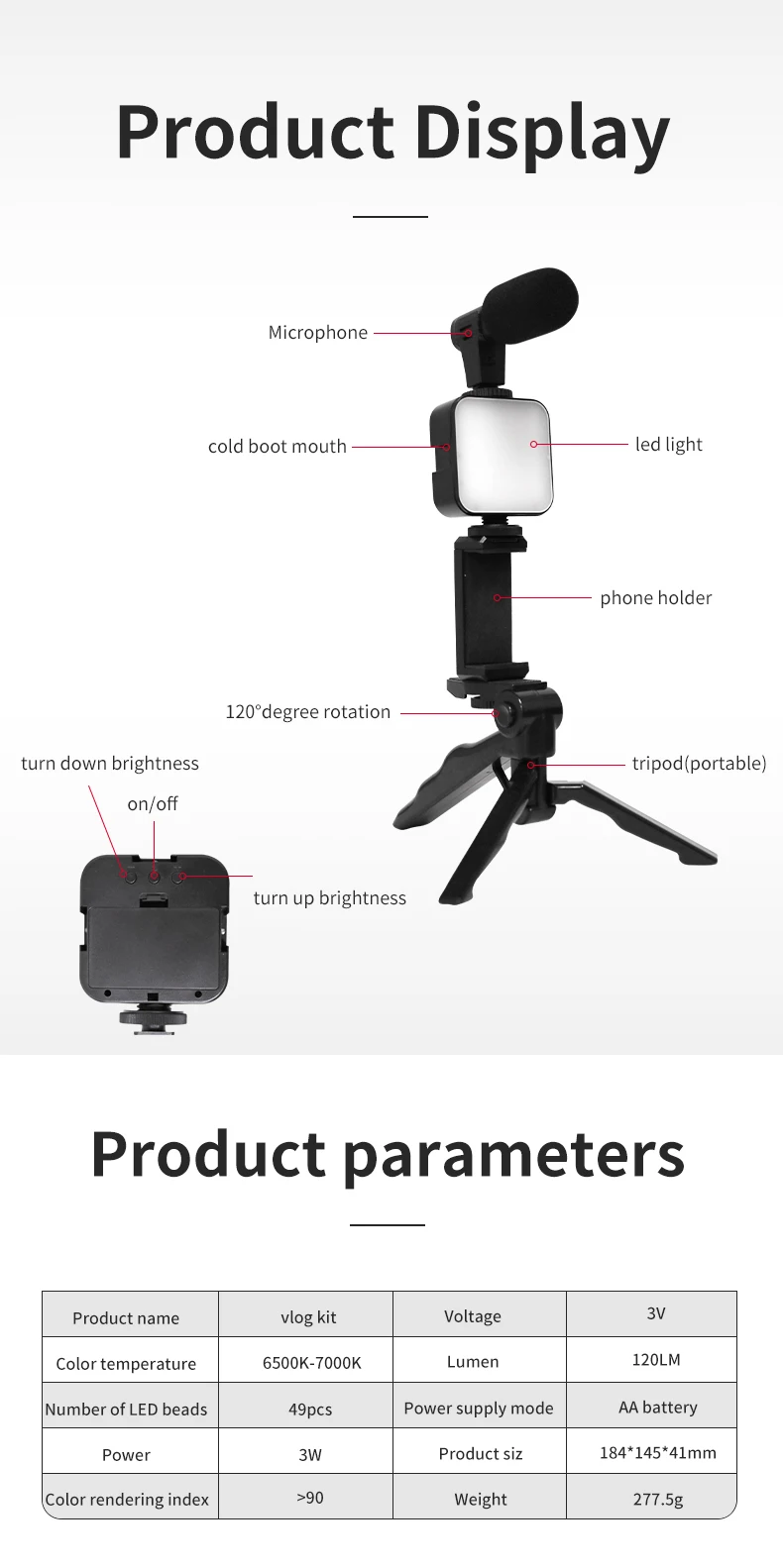 Portable Vlog Video Shooting Kit Vloging| Alibaba.com