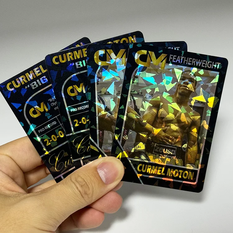 Custom Design Holographic Collection Sport Trading Cards
