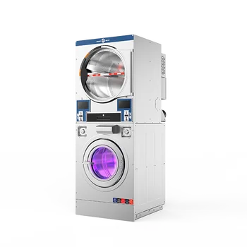 15kg 20kg Speed Union Stacked Washer And Dryer Laundry Machine - Buy ...
