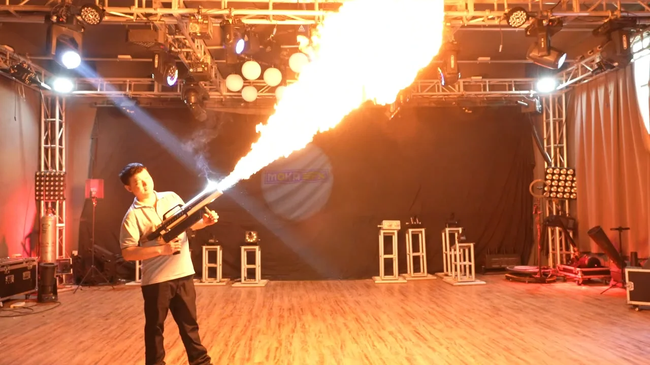 Moka Sfx 1-3m Handheld Battery Fire Thrower Flame Thrower Gun Fire ...